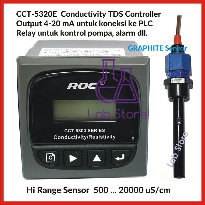 Jual Hi RANGE Conductivity TDS Meter Controller CCT-5320E ROC CREATE ...