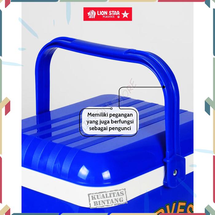 Jual Micton Lion Star Square Rice Ice Box Liter Termos Nasi Kotak Es ...