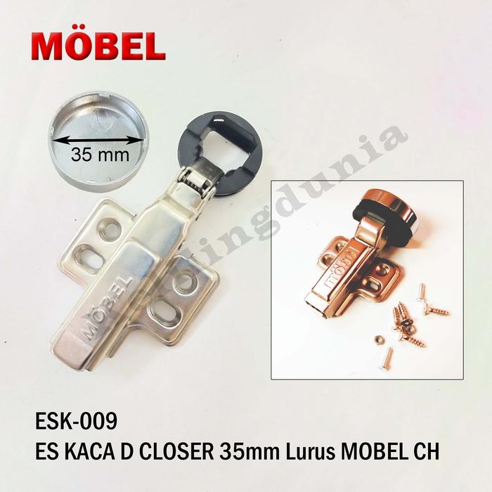 Jual ENGSEL SENDOK 35MM PINTU LEMARI KACA BULAT CHSLOW LURUS ½ ...