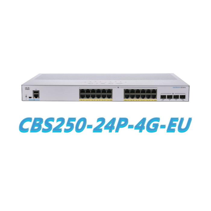 Jual Switch CISCO Business CBS250-24P-4G-EU Smart 24-Port GE PoE 4x1G SF - Jakarta Pusat ...