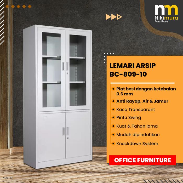 Jual Lemari Arsip Besi Berkualitas / Filling Cabinet Import BC-809-10 - Kota Surabaya - Nikimura ...
