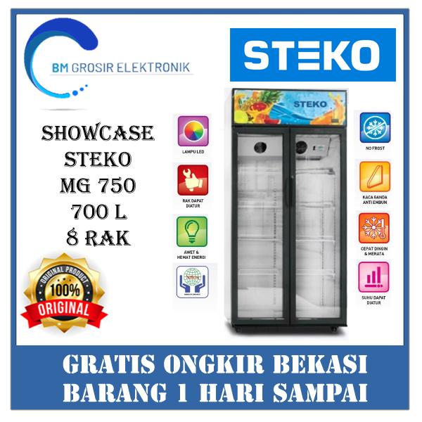 Jual STEKO SHOWCASE MG 750 700 LITER DISPLAY COOLER SHOWCASE 2 PINTU ...