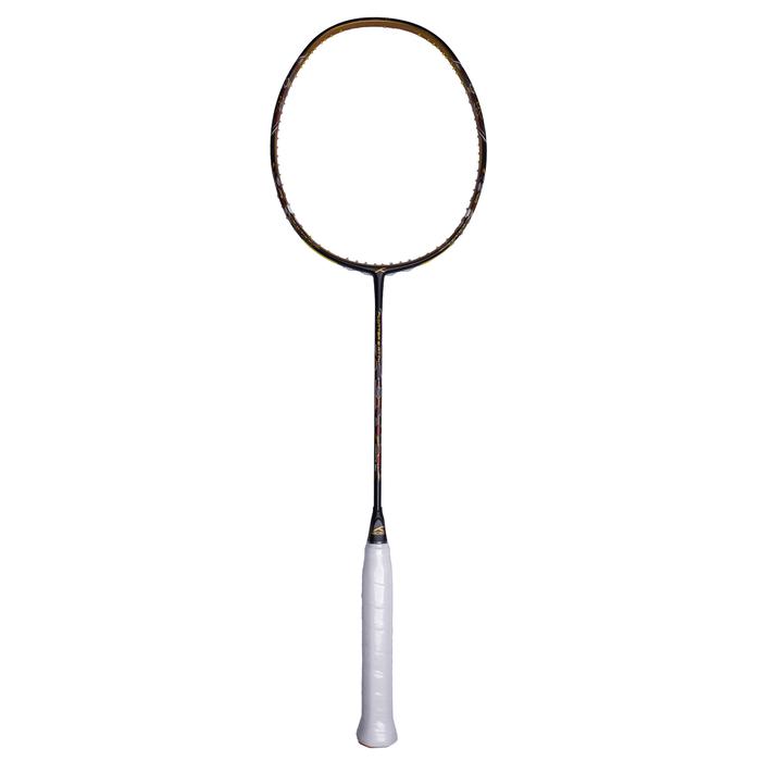 Promo Hundred Badminton Racket Flutter S ATTK Black/Gold HBRX-2U020-1 ...