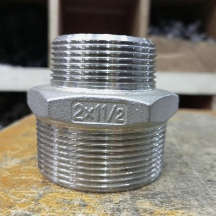 Jual DOUBLE NIPPLE 2 INCH X 1-1/2 INCH SS304 LOW PRESSURE - Jakarta ...