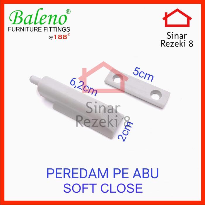 Jual Peredam Pintu Lemari PE / Damper Push Open Soft Close Suara Bumper ...
