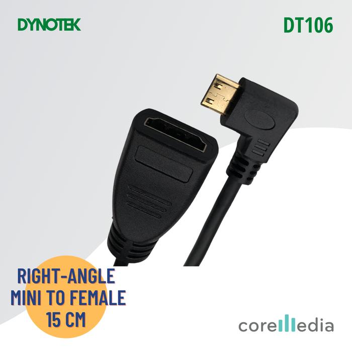 Jual Dynotek Right Angle Cable Mini HDMI to Female HDMI 15cm ( DT106 ) - Jakarta Barat - Core ...