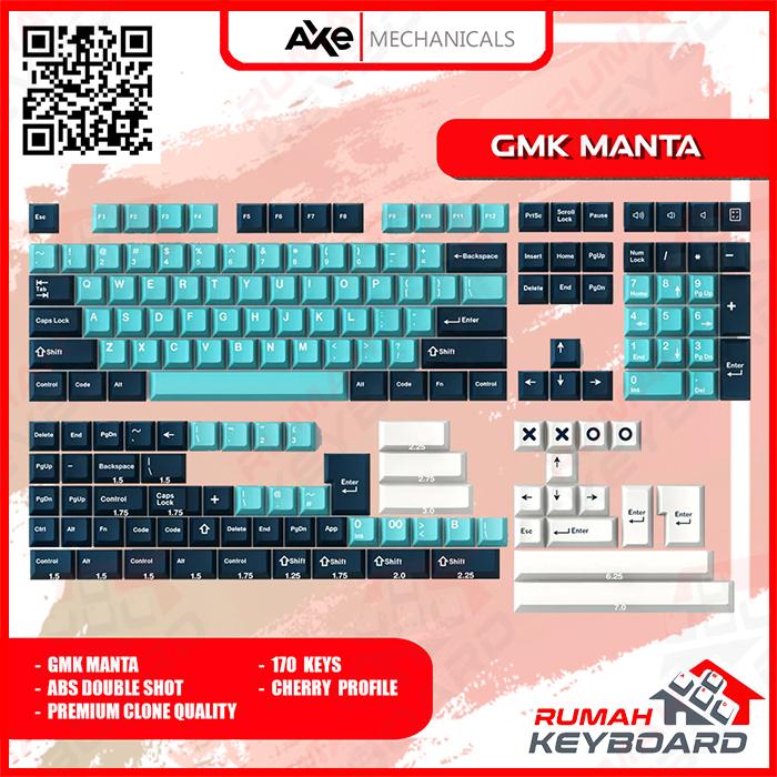 Promo KEYCAP - KEYCAPS - CHERRY - GMK MANTA - ABS - DOUBLE SHOT - Jakarta Barat - Rumah-Keyboard ...