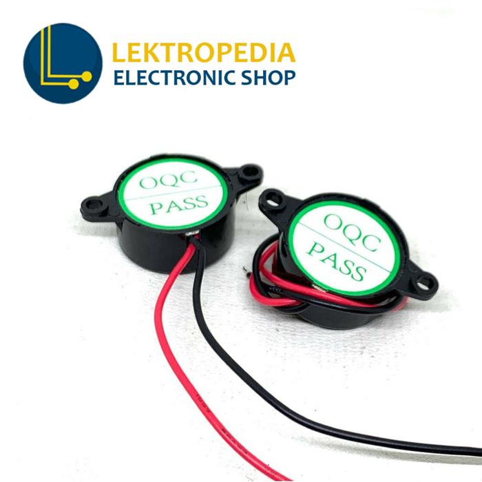 Jual Buzzer 12v Hitam + Kabel Aktif Suara Speaker Sound 12 volt v ...