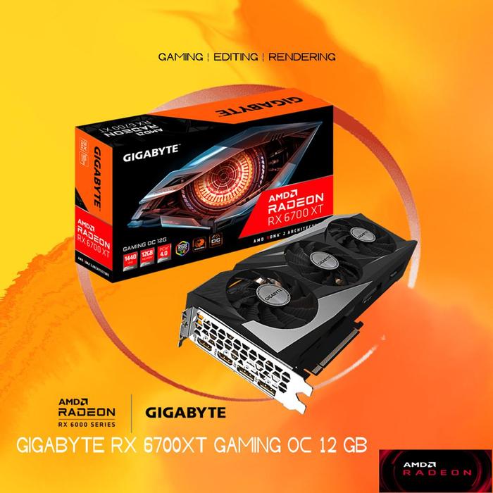 Jual VGA gIGABYTE Radeon RX 6700 XT GAMING OC 12G - Kota Bandung ...