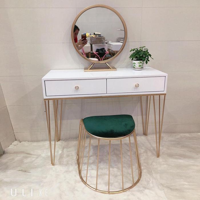 Jual meja rias kaki besi minimalis dengan kursi besi - Kab. Jepara ...