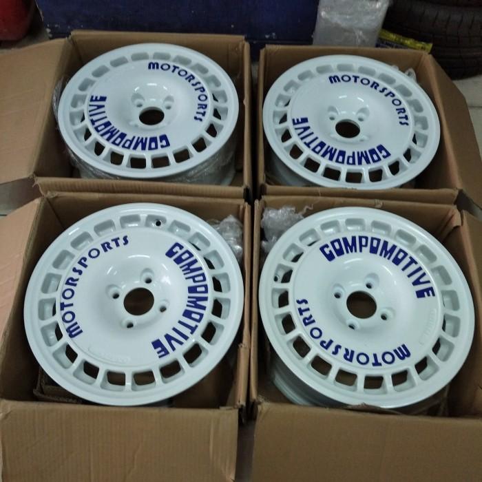 Jual velg mobil r15 lubang 4x100 dan 4x114,3 type compomotive hsr - Kab ...