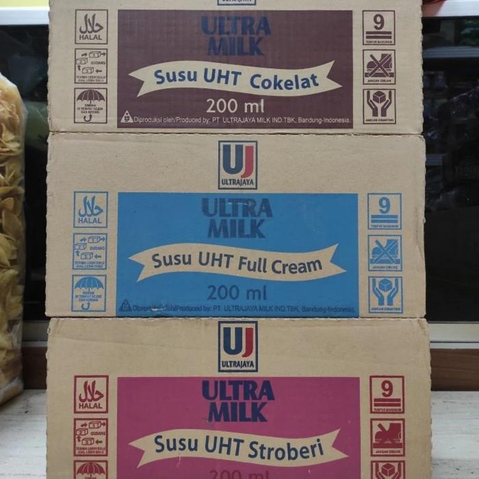 Jual Susu UHT Ultra Milk 200ML (1 Dus) 24PCS - Jakarta Utara - HM Stationary | Tokopedia