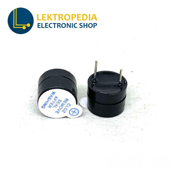Jual Buzzer 5v KECIL Hitam Active Aktif Electromagnetic Sound 5volt 5 ...