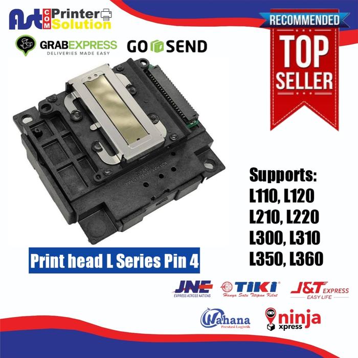 Jual Print Head Epson L110 L120 L210 L220 L360 4 Pin Original Copotan ...