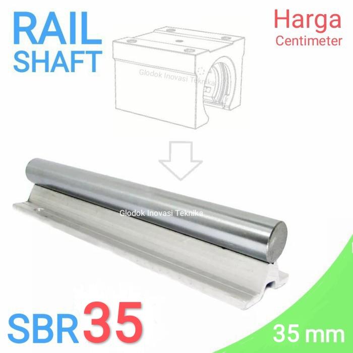 Jual rod shaft as SBR35 SBR 35 linear guide rail rel support 35mm 35 mm ...