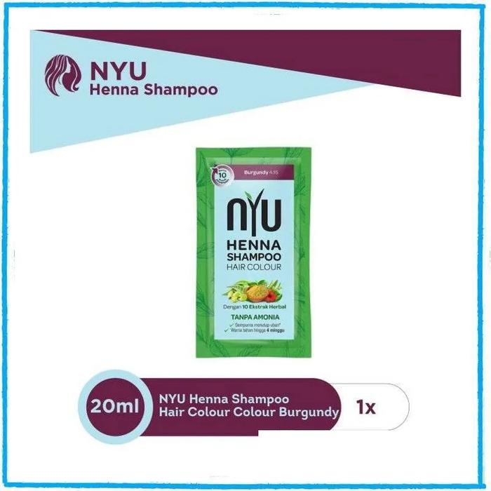 Jual Nyu Henna Shampoo Hair Colour Sachet All Variant-Shampo Pewarna ...