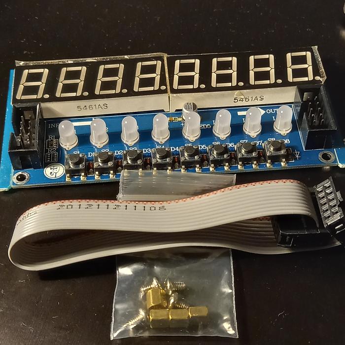 Jual LED Display Module 7 Segment Daisy Chain TM1638 8 Digit Input ...