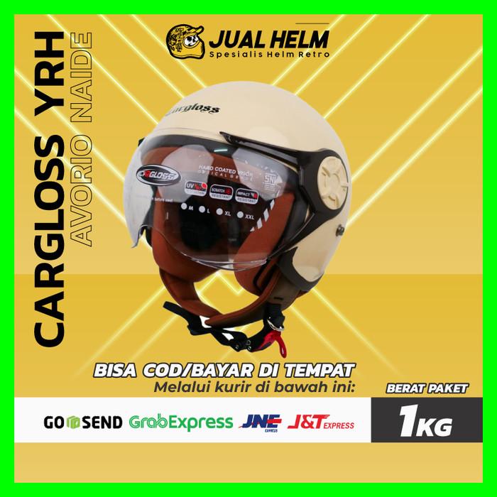 Promo Helm Cargloss YRH Hijab Cream | Helm Wanita | Helm Retro | Half Face - Kota Depok - Jual ...