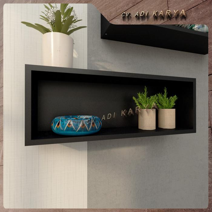 Jual Rak Dinding Minimalis Dekorasi Ruangan Hiasan Dinding Tempel ...