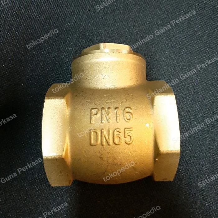 Jual Check valve kuningan - uk : 2 1/2" (inch), Swing check valve brass ...