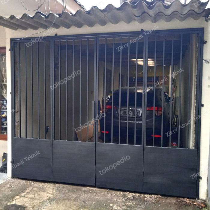 Jual Pintu lipat garasi pintu utama pagar besi minimalis pintu besi ...
