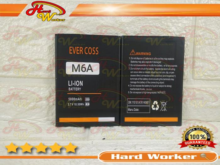 Jual Baterai Battery Original Evercoss Evercross M6A 4G lte Double Power - Jakarta Pusat - Hard ...