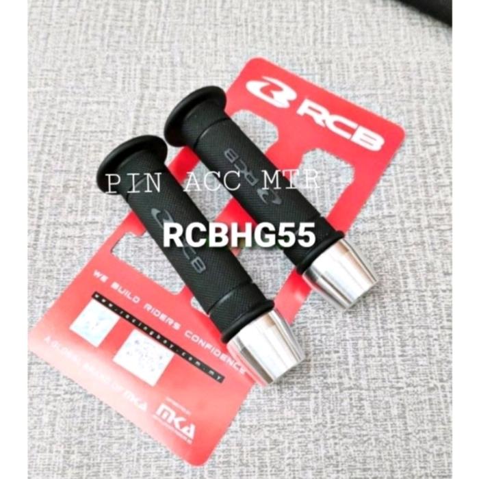 Jual PAKET VARIASI MOTOR HAND GRIP RCB HG55 HITAM+JALU STANG CROME ...