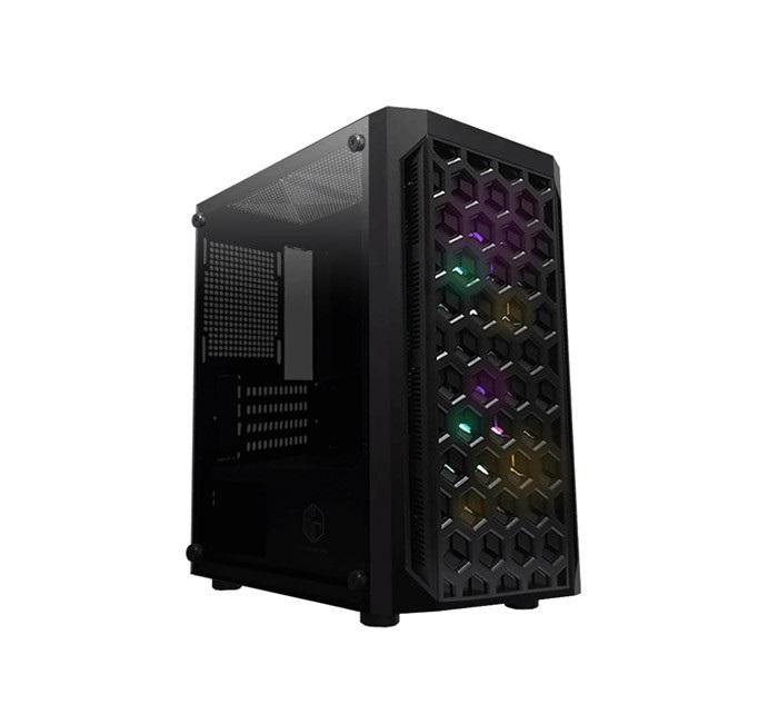 Jual CUBE GAMING GART HEXAGON - mATX - TEMPERED GLASS MID MICRO ATX PC ...