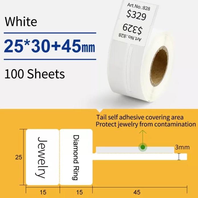 Jual Thermal Cable Label Sticker Niimbot B21 Refill Label - Kabel ...