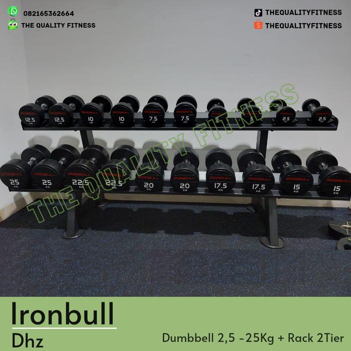 Jual 1 Set Rack 2 Tiers Comercial DHZ + Ironbull Dumbell 2,5 - 25Kg - Jakarta Barat - The ...