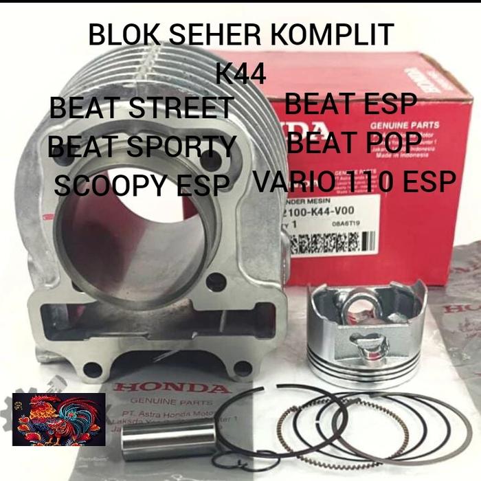 Jual BLOK SEHER CYLINDR PISTON K44 HONDA BEAT,,VARIO,SCOOPY DLL - Jakarta Utara - kekal888 ...
