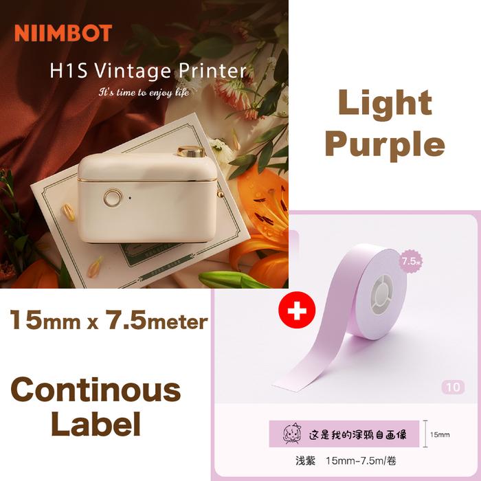 Jual New H1S Niimbot Thermal Continous Gap Label Printer Stiker ...