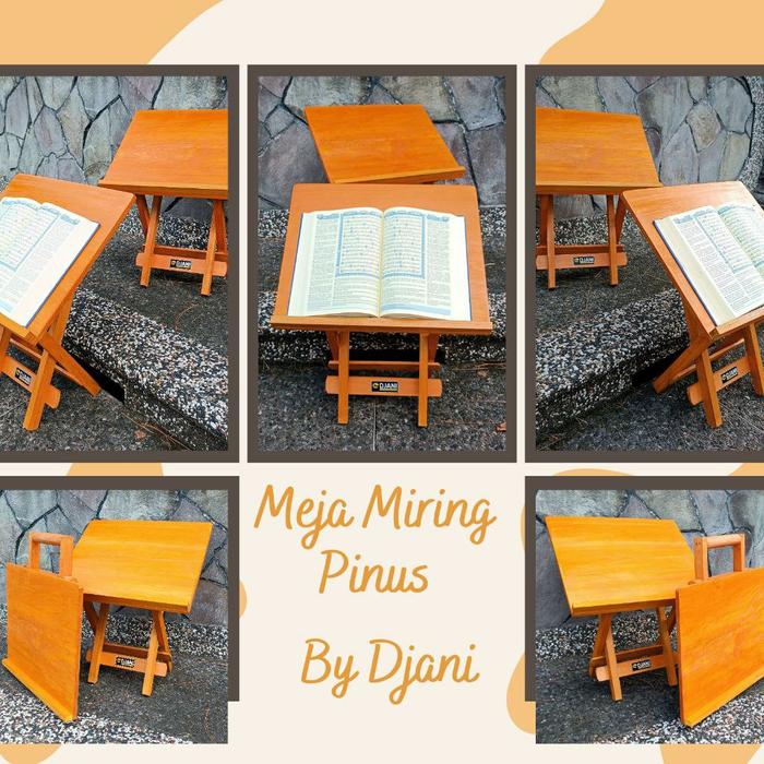 Jual Meja Baca Al Quran/ Meja Ngaji/ Meja Tahfidz Model Miring - Miring ...