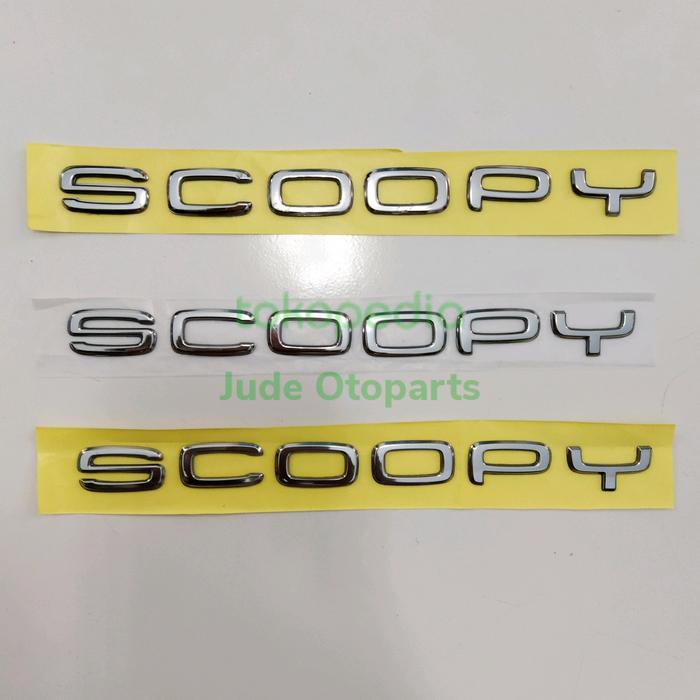Promo LOGO EMBLEM STIKER TULISAN ORIGINAL HONDA SCOOPY SCOPY K2F - Kota ...