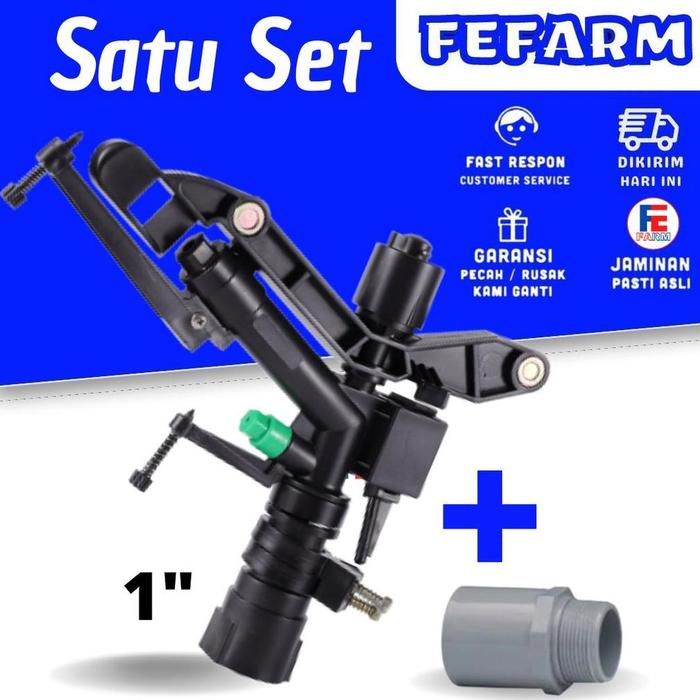 Jual READY Impact Sprinkler 1 Inci Plus Sok Drat untuk Sistem Irigasi ...