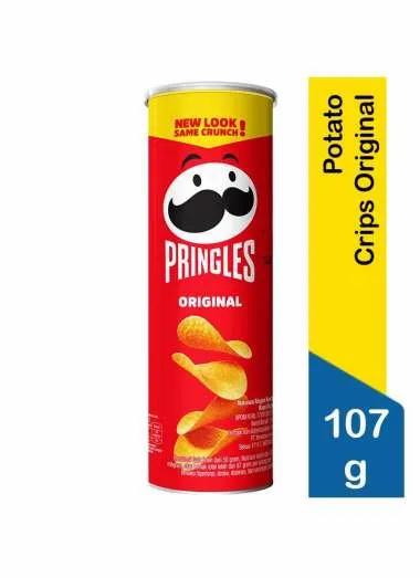Jual PRINGLES Potato Crisps Kripik Kentang ukuran besar 107gr Baru ...