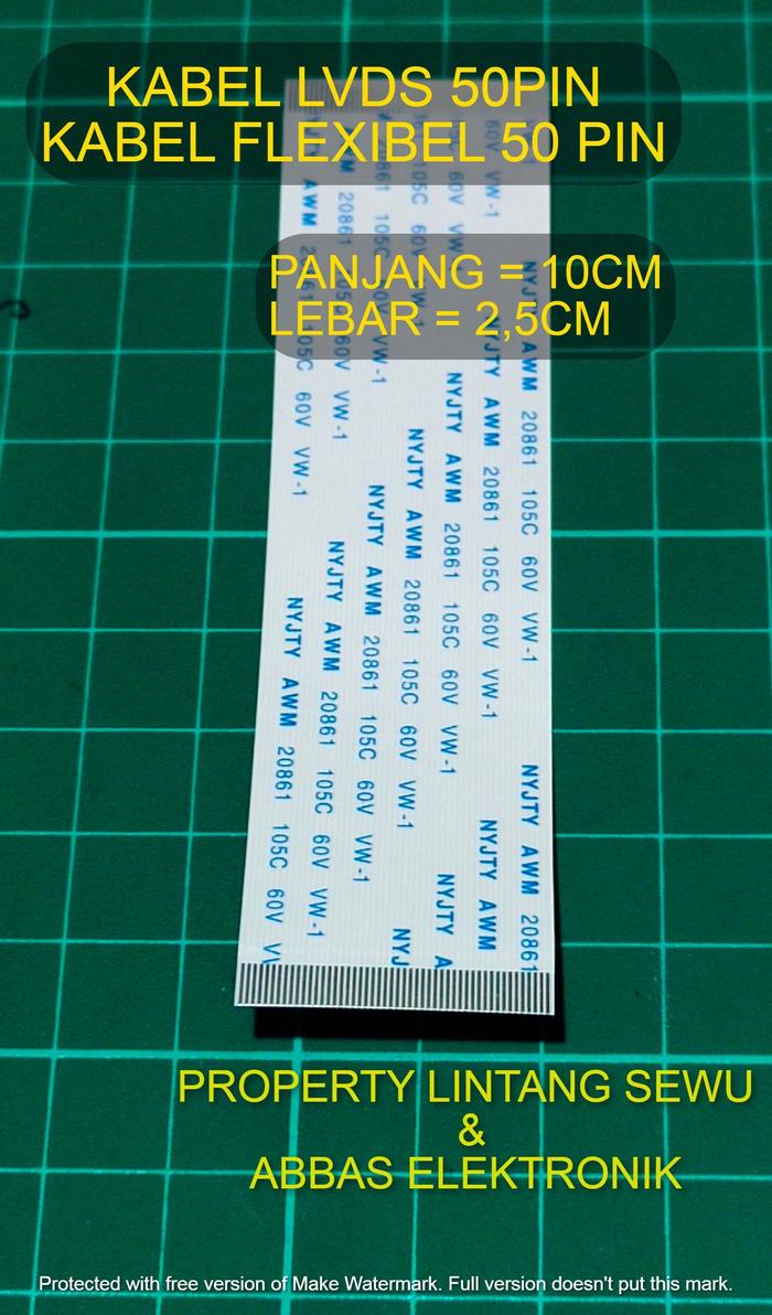 Jual Kabel Lvds 50pin Kabel Flexibel 50 Pin Flexi Tikon Led Lcd Tv