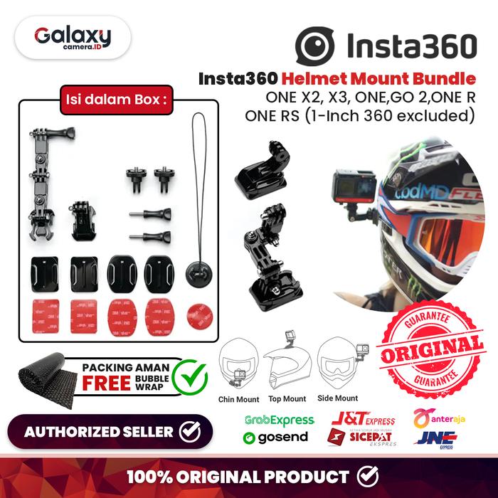 Promo Insta360 Helmet Mount Bundle For ONE/X/RS(1-Inch 360 excluded)/GO ...