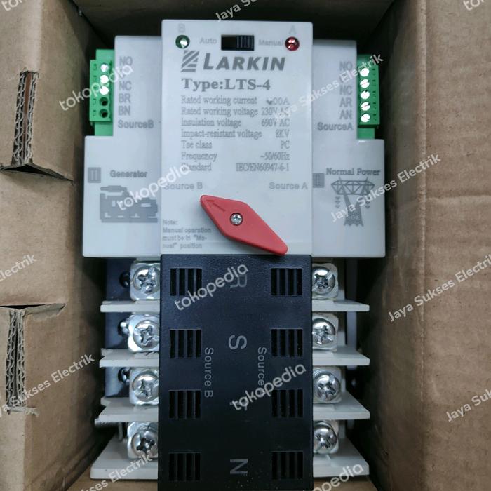 Jual ATS Motorized 4P 100A LTS-4 Automatic Tranfer Switch LARKIN - Jakarta Pusat - Jaya Sukses ...