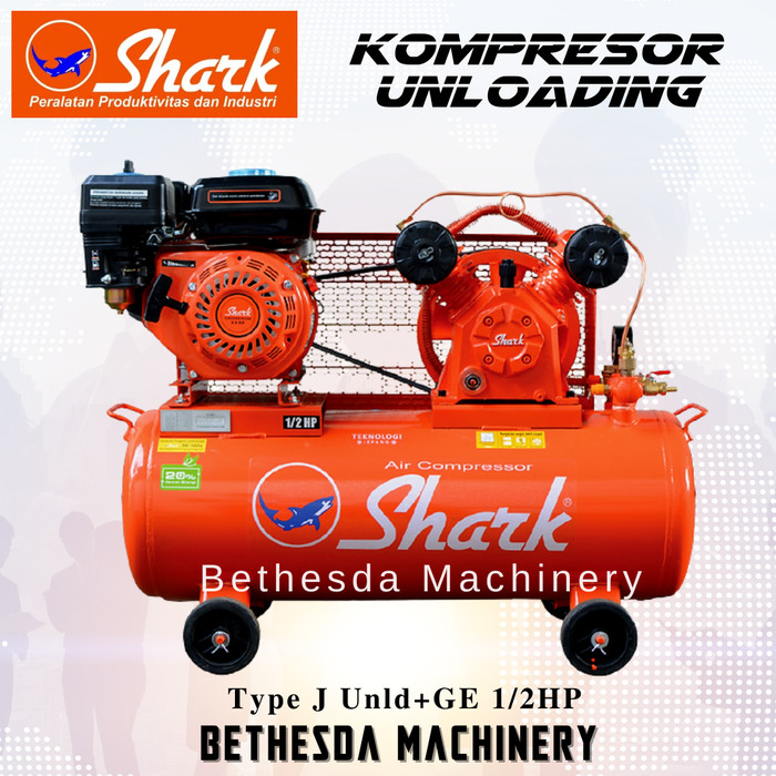 Jual Air Compressor 0.5HP 1/2HP Kompresor Angin 0,5 HP Shark - Kota ...