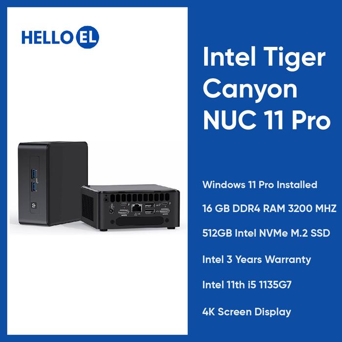 Jual Intel Tiger Canyon NUC 11 Pro i5-1135G7 16GB 512GB Windows 11 Pro ...