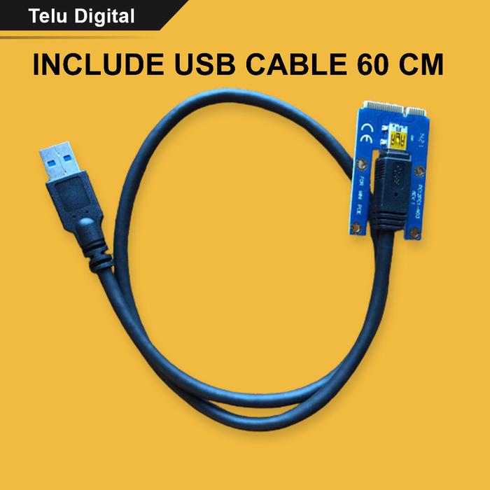 Jual Mini Pcie To Usb 3.0 Adapter Gpu Riser Mining Di Seller Velvet ...