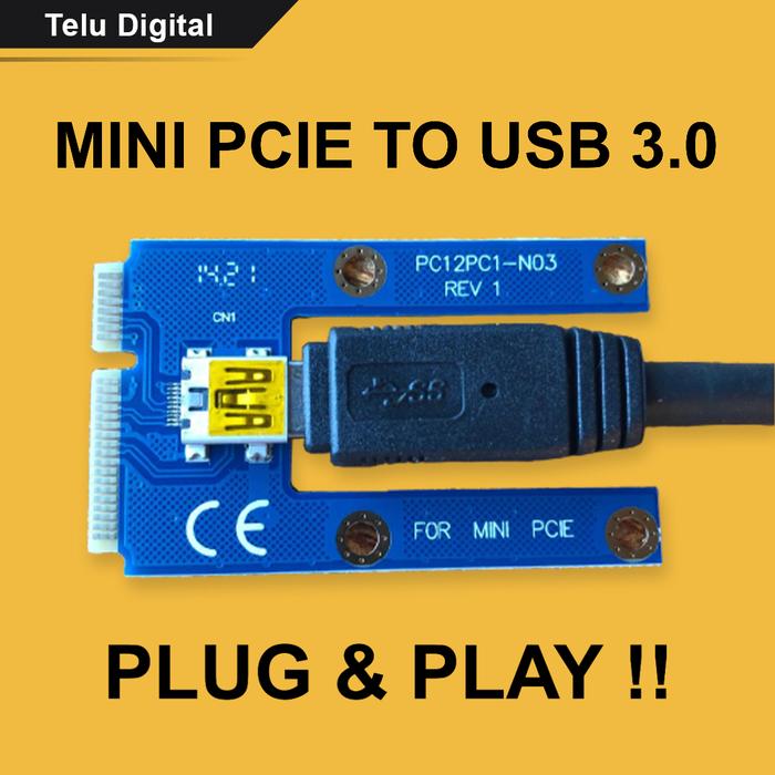 Jual Mini Pcie To Usb 3.0 Adapter Gpu Riser Mining Di Seller Velvet ...