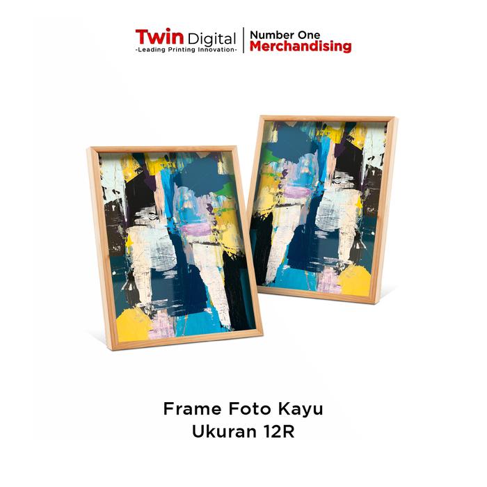 Jual Bingkai Minimalis Frame Foto Kayu Jati Belanda 12R Pigura 43,1x33 ...
