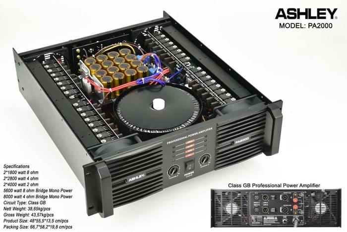 Jual POWER AMPLIFIER ASHLEY PA2000 PA 2000 ORIGINAL - Jakarta Barat ...