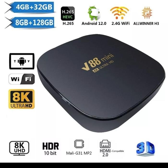 Jual set top box tv android 12 ram 8gb rom 128gb, 4K - Kota Bekasi ...