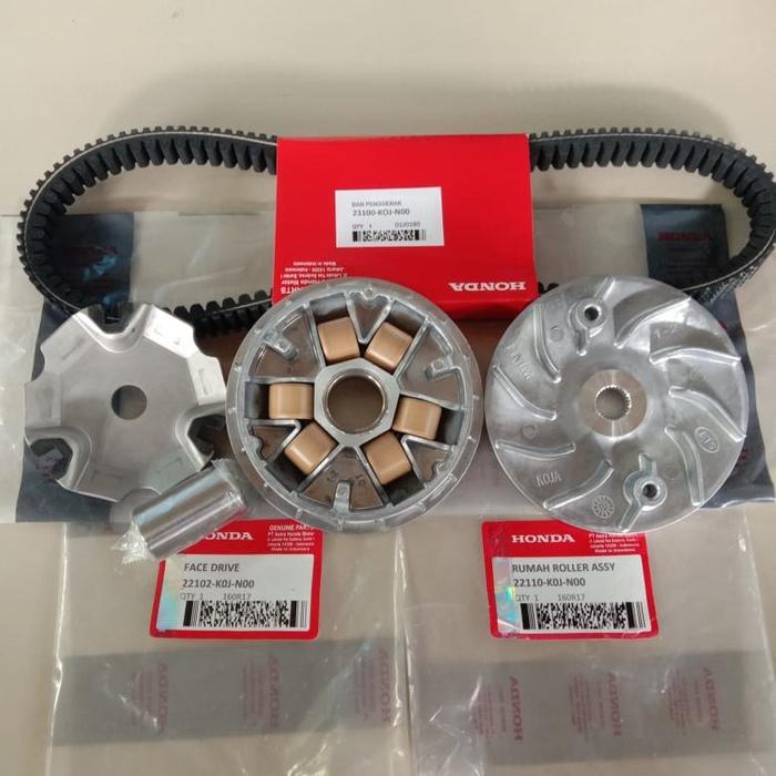 Jual Paket Cvt V-Belt + Rumah Roller Set + Kipas Genio Beat Deluxe New ...