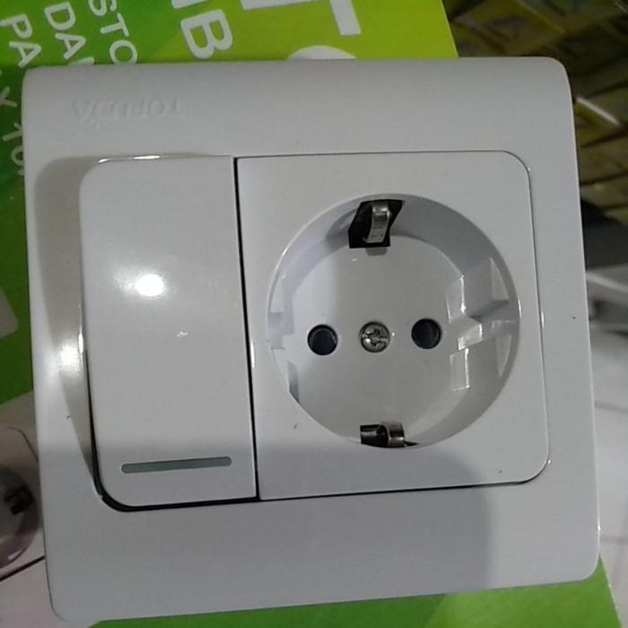 Promo SAKLAR STOP KONTAK TRIPLE TOFUDA WIDE MODEL 10AMP 220V TERMINAL ...