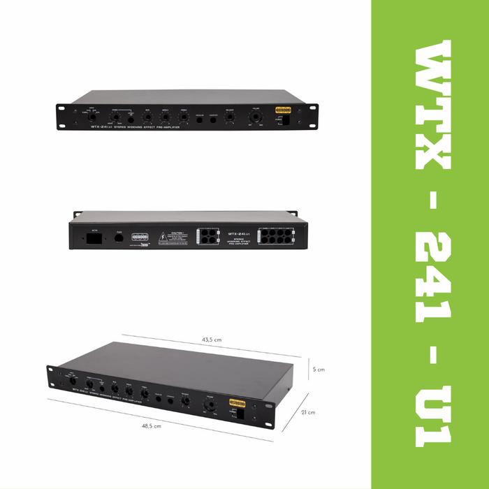 Jual Box Pre Amplifier Tone Control WTX-241-U1 Threshokd WTX 241 1U U1 ...