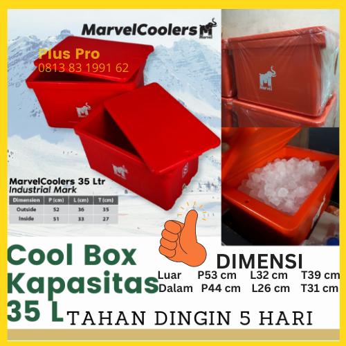 Jual Cooler Box 50 L / Marvel Cool es batu kristal mancing marina ...